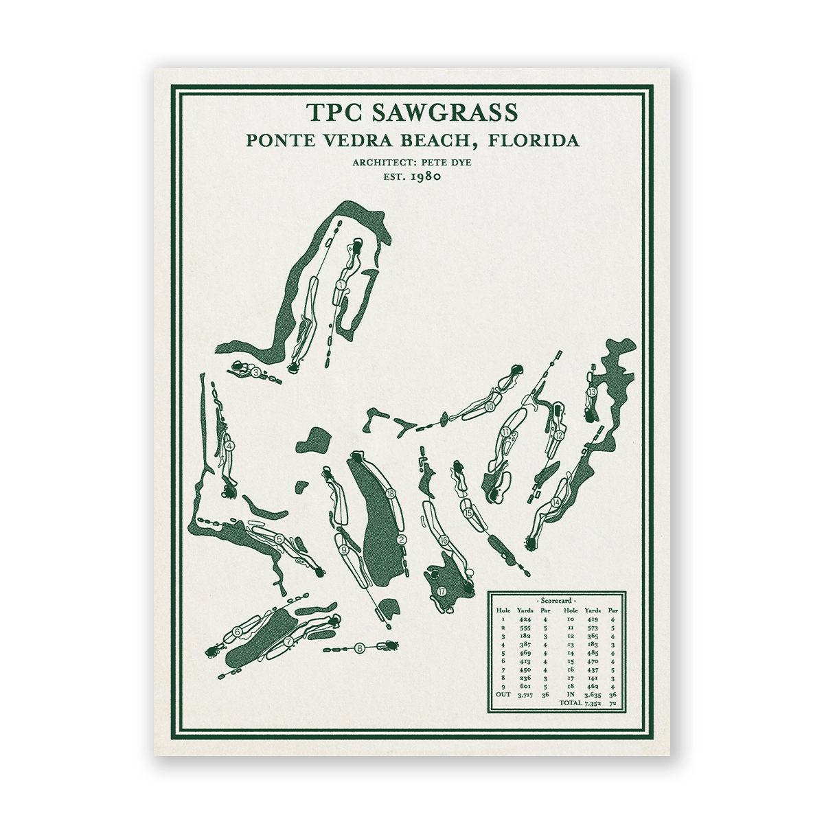 TPC Sawgrass – Course Maps