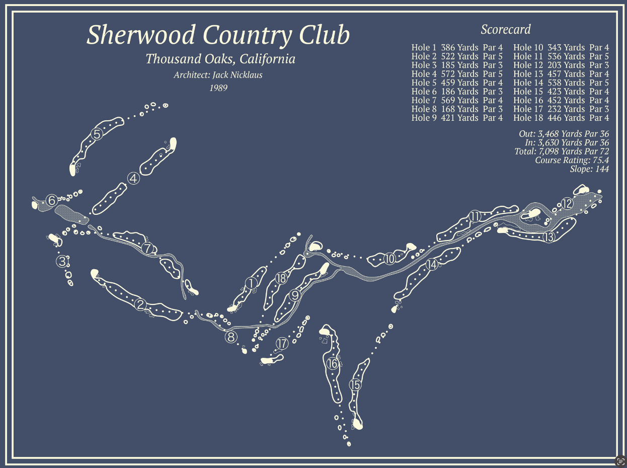 Sherwood Country Club – Course Maps