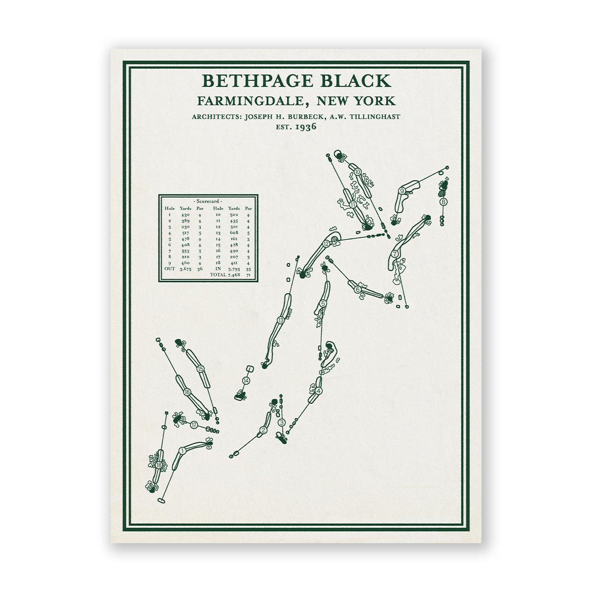 Bethpage Black – Course Maps