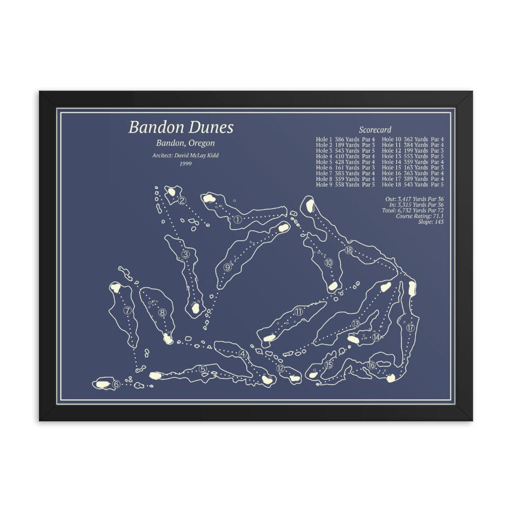 Bandon Dunes – Course Maps