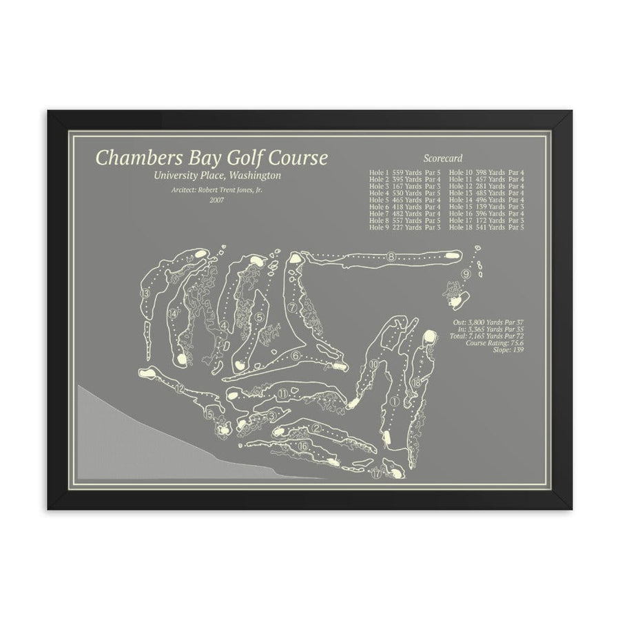 Chambers Bay Golf Course – Course Maps