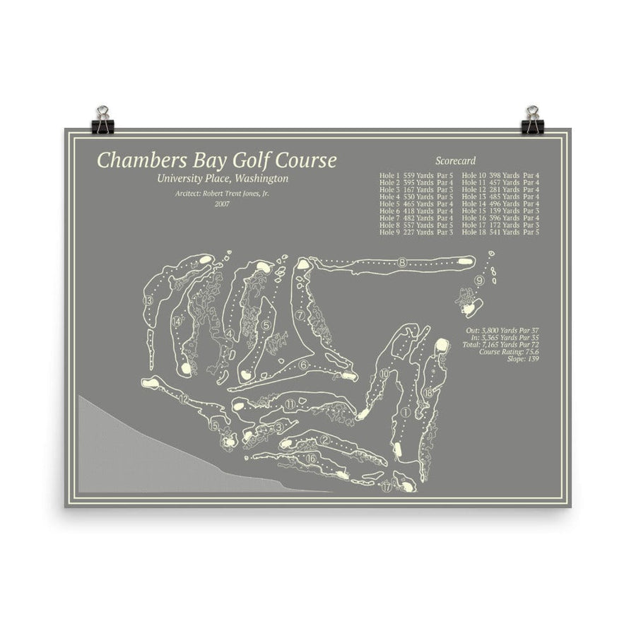 Chambers Bay Golf Course – Course Maps