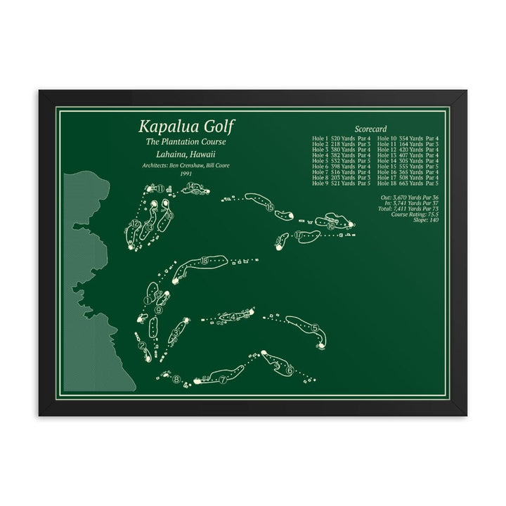 Kapalua - The Plantation Course – Course Maps