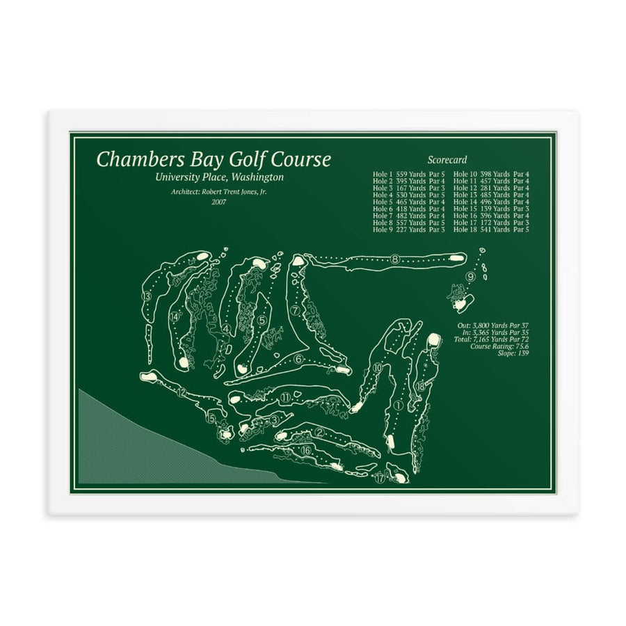 Chambers Bay Golf Course – Course Maps